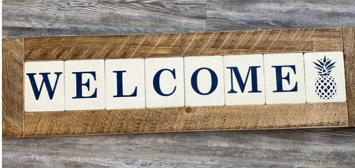 Rustic Marlin Welcome Classic Sign – Clearly Yours Gifts